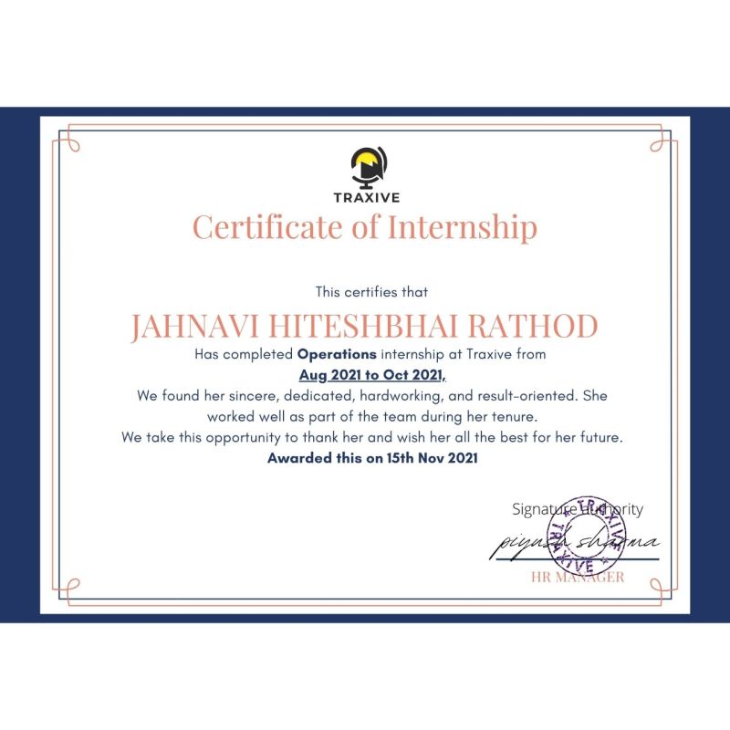 Jahnavi Rathod on LinkedIn: #connections #internship #skills #teamwork ... Jahnavi Rathod on LinkedIn: #connections #internship #skills #teamwork ...