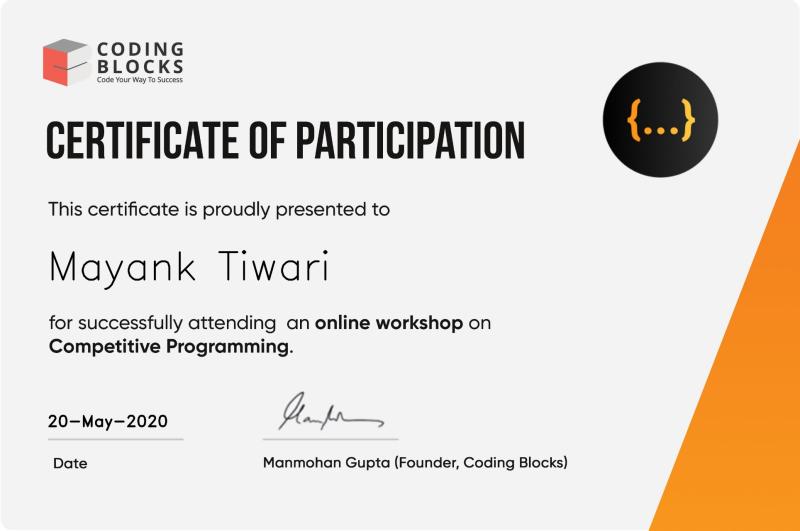 Mayank Tiwari on LinkedIn: #webinar #codingblocks #competitiveprogramming Mayank Tiwari on LinkedIn: #webinar #codingblocks #competitiveprogramming