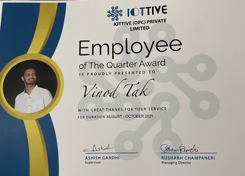 Jay Rathod on LinkedIn: #thankyou #iottive Jay Rathod on LinkedIn: #thankyou #iottive