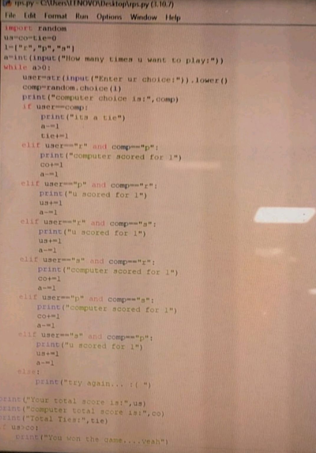 Sinchine Das on LinkedIn: #python#coding#futureengineer Sinchine Das on LinkedIn: #python#coding#futureengineer
