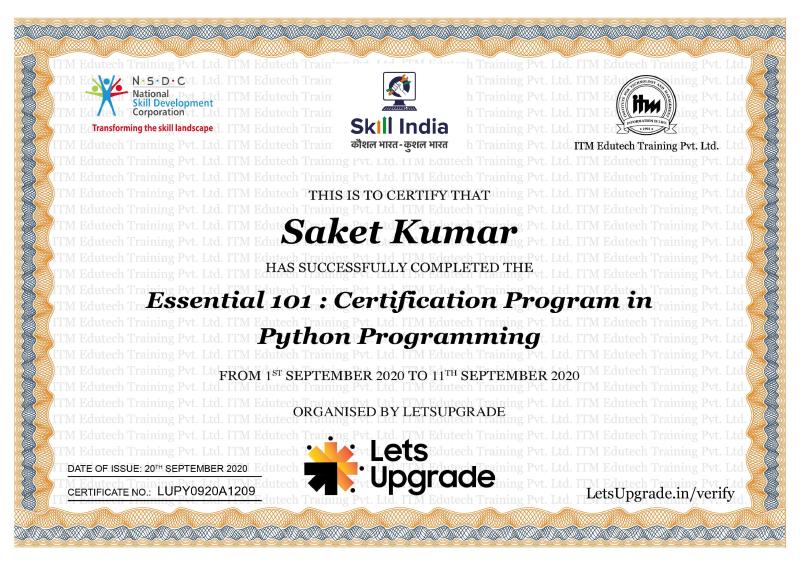 Saket Kumar on LinkedIn: #pythonprogramming Saket Kumar on LinkedIn: #pythonprogramming