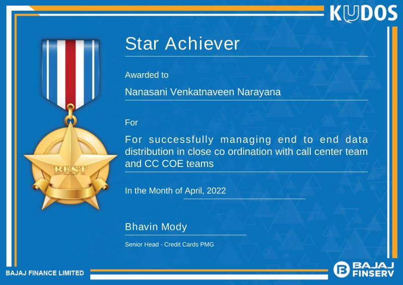 Naveen Nanasani on LinkedIn: Bajaj Finserv more to come. Naveen Nanasani on LinkedIn: Bajaj Finserv more to come.