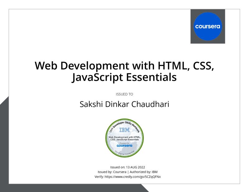 SAKSHI CHAUDHARI on LinkedIn: #html #css #javascript #cloud # ... SAKSHI CHAUDHARI on LinkedIn: #html #css #javascript #cloud # ...