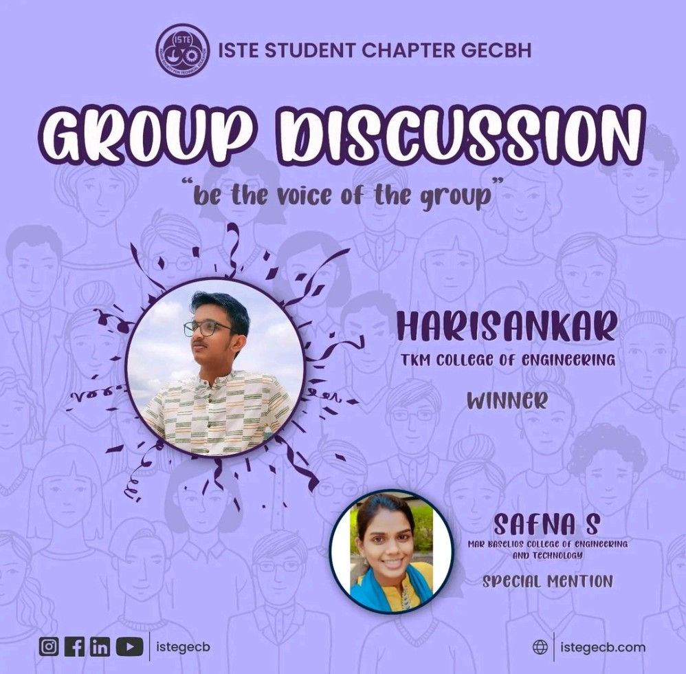ISTE Student Chapter GEC Barton Hill on LinkedIn: ISTE SC GEC ... ISTE Student Chapter GEC Barton Hill on LinkedIn: ISTE SC GEC ...