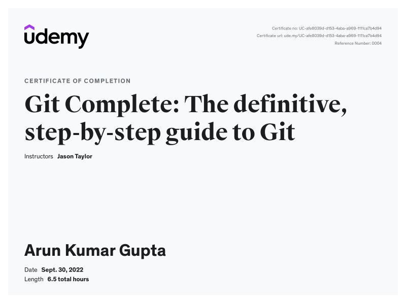 Arun Kumar Gupta on LinkedIn: #learning #udemy Arun Kumar Gupta on LinkedIn: #learning #udemy