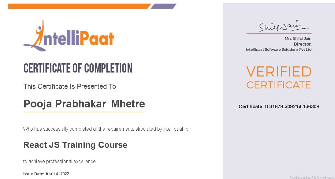 Pooja Mhetre on LinkedIn: #javascript #css #html #reactjsdevelopment # ... Pooja Mhetre on LinkedIn: #javascript #css #html #reactjsdevelopment # ...