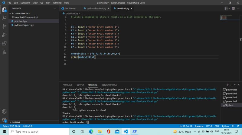 Aditi Shrivastava on LinkedIn: #pythonprogramming #pythonlearning # ... Aditi Shrivastava on LinkedIn: #pythonprogramming #pythonlearning # ...