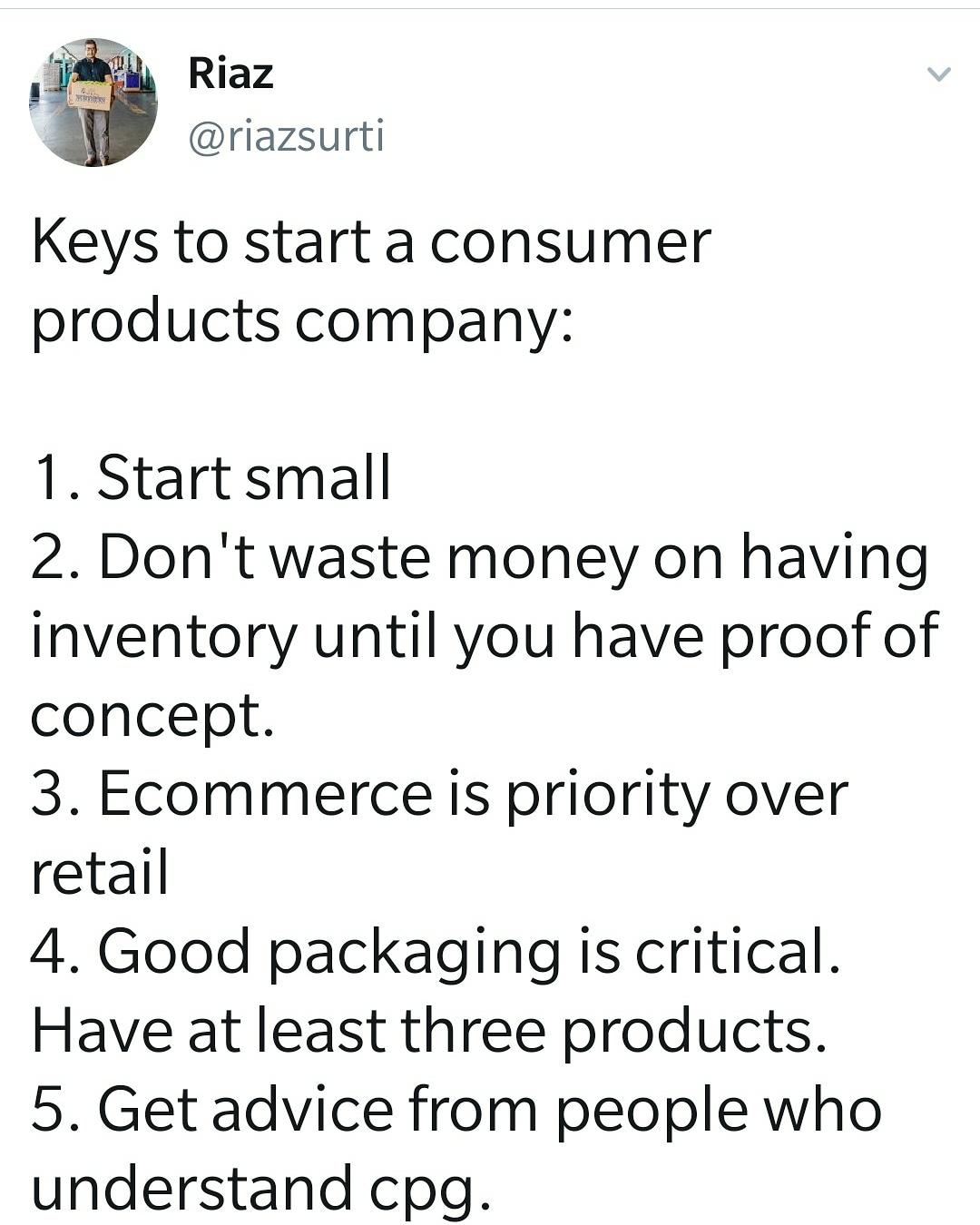 Riaz Surti on LinkedIn: When I started my food company, I learned so ... Riaz Surti on LinkedIn: When I started my food company, I learned so ...