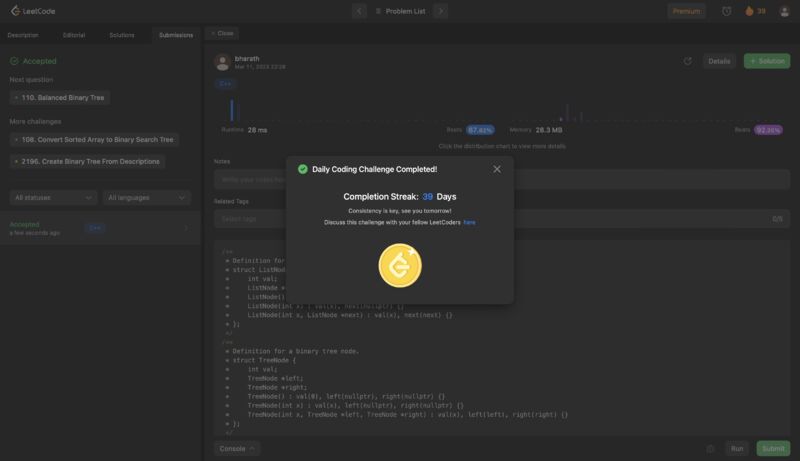 Bharath Kumar S on LinkedIn: #365daysofcode #leetcode #programming # ... Bharath Kumar S on LinkedIn: #365daysofcode #leetcode #programming # ...
