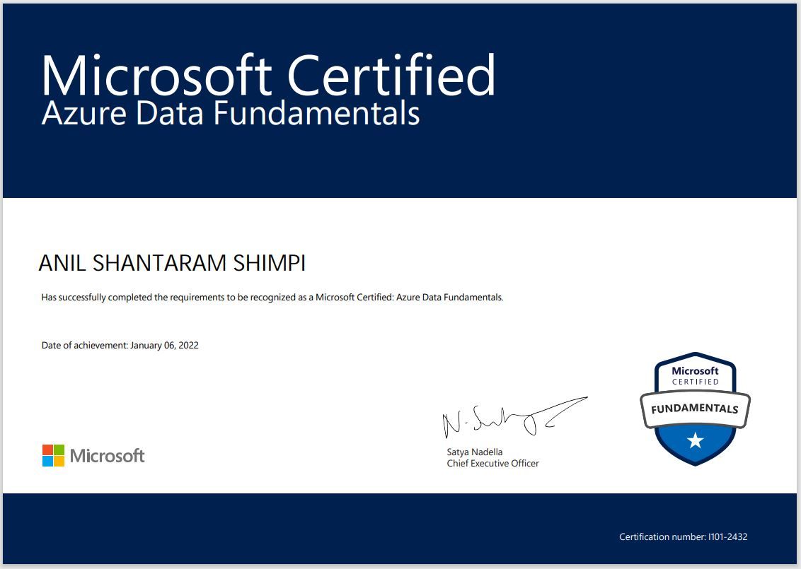 Anil Shimpi on LinkedIn: Hi, all I am happy to share my achievement in ... Anil Shimpi on LinkedIn: Hi, all I am happy to share my achievement in ...