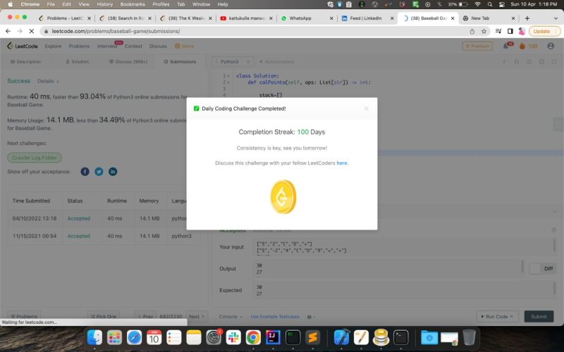 Hariharan R S on LinkedIn: #snapchat #100_day #consistency #leetcode # ... Hariharan R S on LinkedIn: #snapchat #100_day #consistency #leetcode # ...