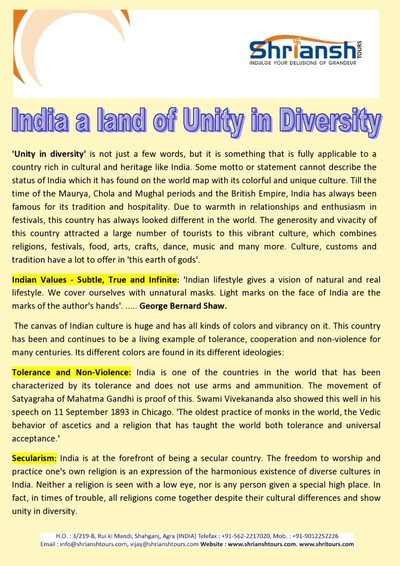 Vijay Sharma on LinkedIn: India - Land of Unity in Diversity Vijay Sharma on LinkedIn: India - Land of Unity in Diversity