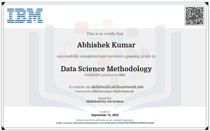 Abhishek Kumar on LinkedIn: #ibm #datascience #share #connections Abhishek Kumar on LinkedIn: #ibm #datascience #share #connections