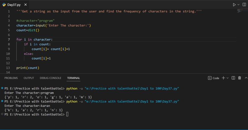 Karan Das on LinkedIn: #100daysofcodingchallenge #pythonprogramming # ... Karan Das on LinkedIn: #100daysofcodingchallenge #pythonprogramming # ...