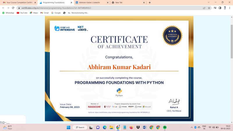 Abhiram Kadari on LinkedIn: #pythonprogramming #ccbpian Abhiram Kadari on LinkedIn: #pythonprogramming #ccbpian