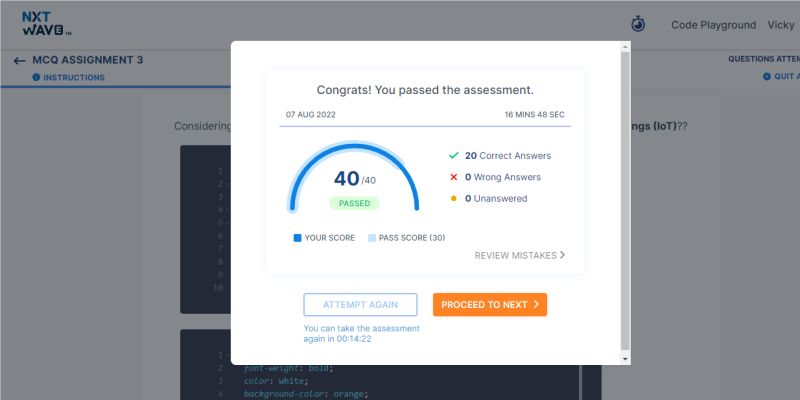 Vicky Kumar Chowrasia on LinkedIn: #tests #coding #nxtwave # ... Vicky Kumar Chowrasia on LinkedIn: #tests #coding #nxtwave # ...