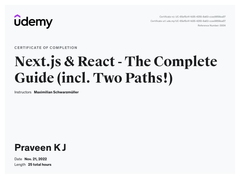 Praveen KJ on LinkedIn: #javascript #reactjs #nextjs #react Praveen KJ on LinkedIn: #javascript #reactjs #nextjs #react