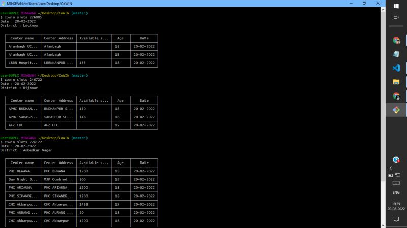 Mohd Shadab on LinkedIn: #cowin #api #node #backend Mohd Shadab on LinkedIn: #cowin #api #node #backend