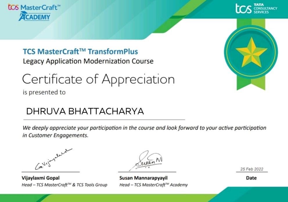 Dhruva Bhattacharya on LinkedIn: Tata Consultancy Services Dhruva Bhattacharya on LinkedIn: Tata Consultancy Services