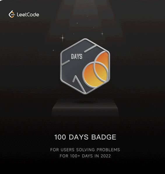 Arunachalam Manikandan on LinkedIn: 100 Days LeetCode Badge 🥳🥳🥳 Arunachalam Manikandan on LinkedIn: 100 Days LeetCode Badge 🥳🥳🥳