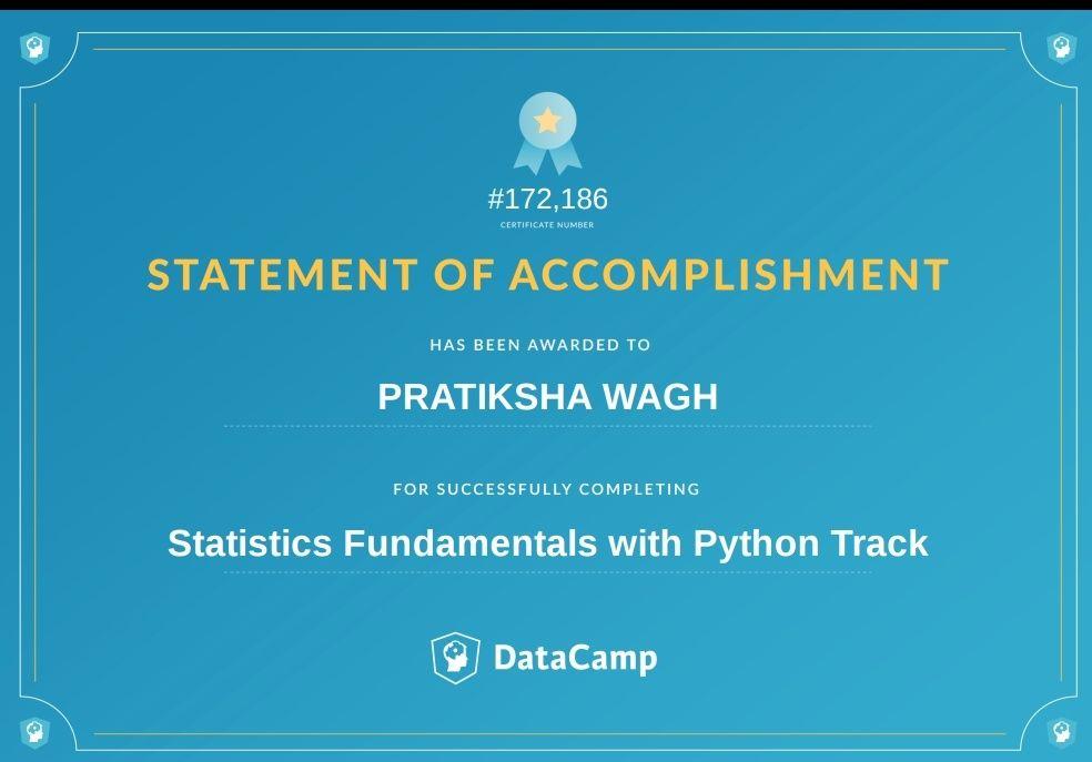 Pratiksha Wagh on LinkedIn: #pythonprogramming #statistics #datacamp Pratiksha Wagh on LinkedIn: #pythonprogramming #statistics #datacamp