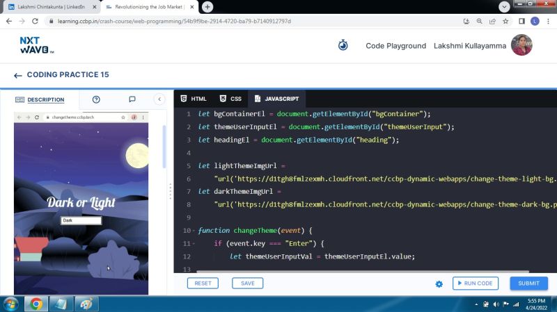 Lakshmi . C on LinkedIn: #ccbp #ccbpian #javascript #javascriptdevelopers Lakshmi . C on LinkedIn: #ccbp #ccbpian #javascript #javascriptdevelopers
