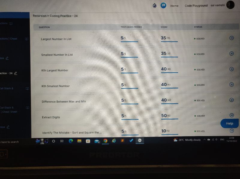 Maisa Sai Vamshi on LinkedIn: #day12 #50daysofcodechallenge #python # ... Maisa Sai Vamshi on LinkedIn: #day12 #50daysofcodechallenge #python # ...