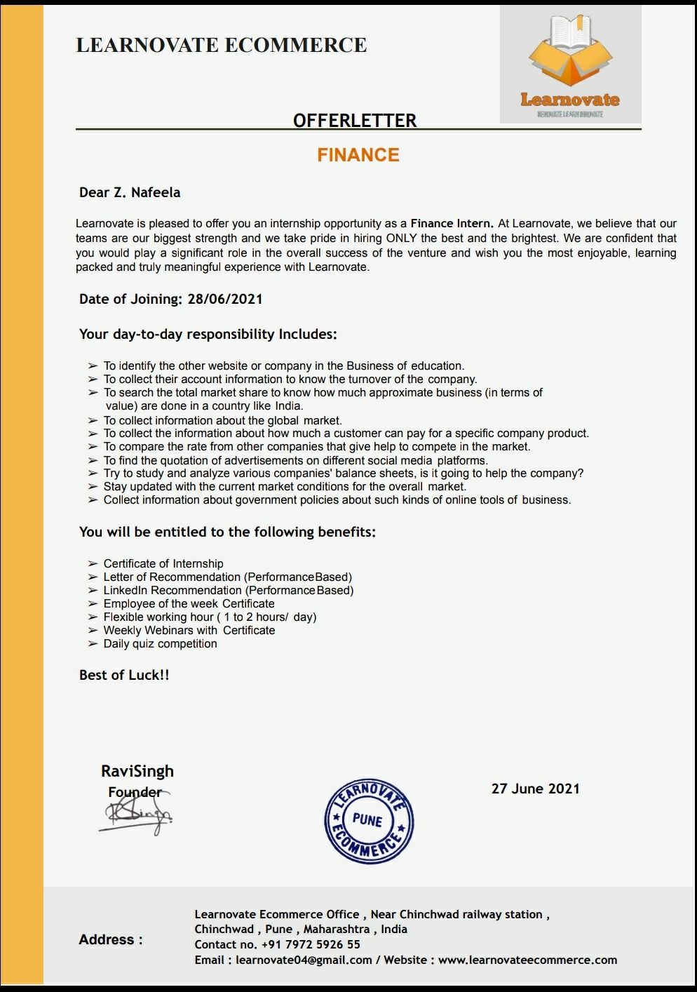 Nafeela Z posted on LinkedIn Nafeela Z posted on LinkedIn