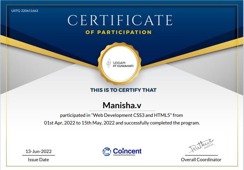 Manisha. V on LinkedIn: #webdevelopment #html #css Manisha. V on LinkedIn: #webdevelopment #html #css