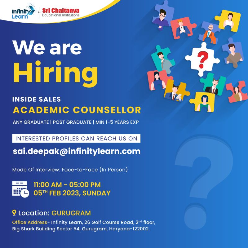 Infinity Learn on LinkedIn: #infinitylearn #edtech #hiring #hiringnow Infinity Learn on LinkedIn: #infinitylearn #edtech #hiring #hiringnow
