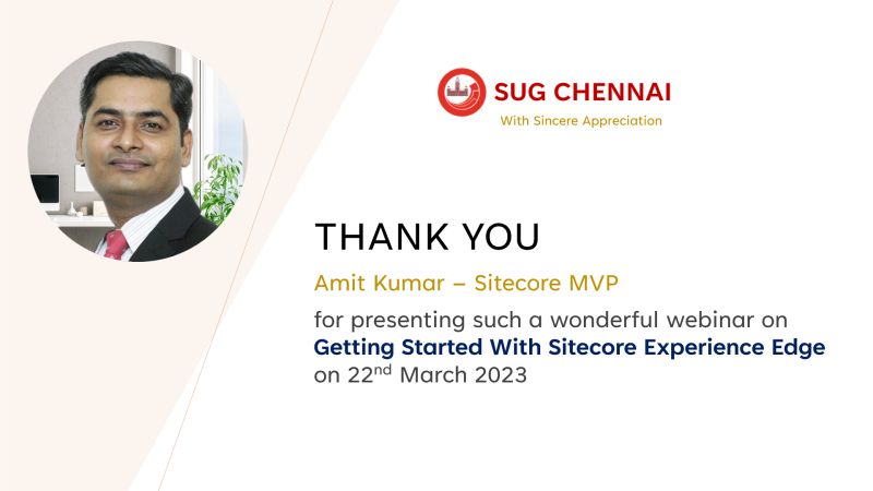 Karthikeyan Manickavasagam on LinkedIn: #sugchennai #sitecore Karthikeyan Manickavasagam on LinkedIn: #sugchennai #sitecore