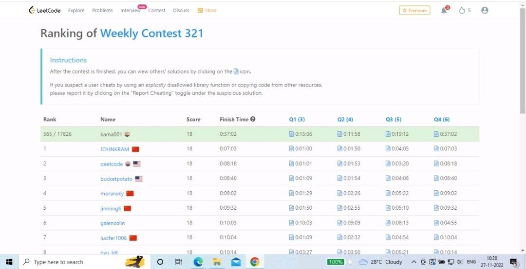 Atul Kumar on LinkedIn: #leetcode #contest #competitiveprogramming # ... Atul Kumar on LinkedIn: #leetcode #contest #competitiveprogramming # ...