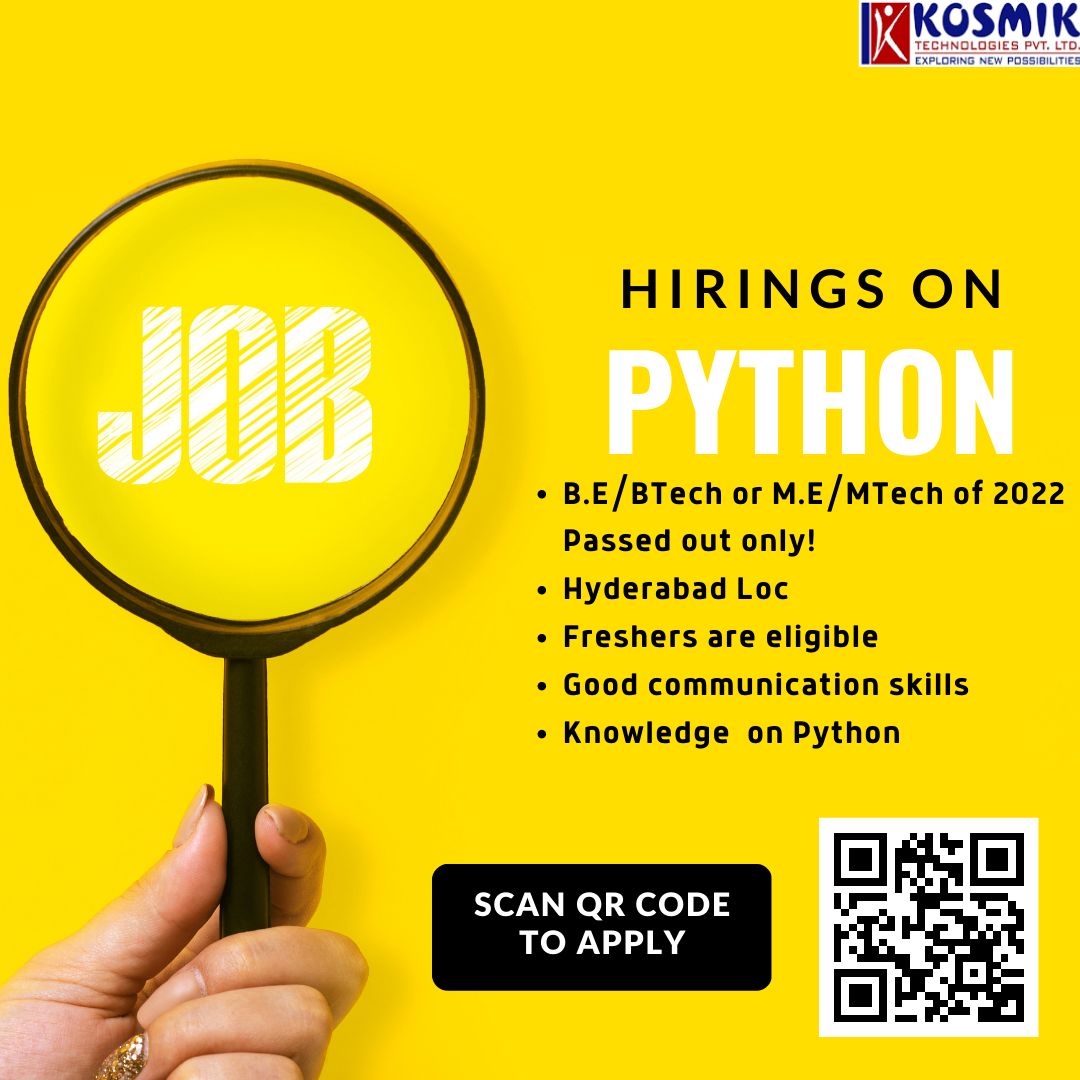 SAI KUMAR Sambathini on LinkedIn: #openings #python #pythondeveloper # ... SAI KUMAR Sambathini on LinkedIn: #openings #python #pythondeveloper # ...