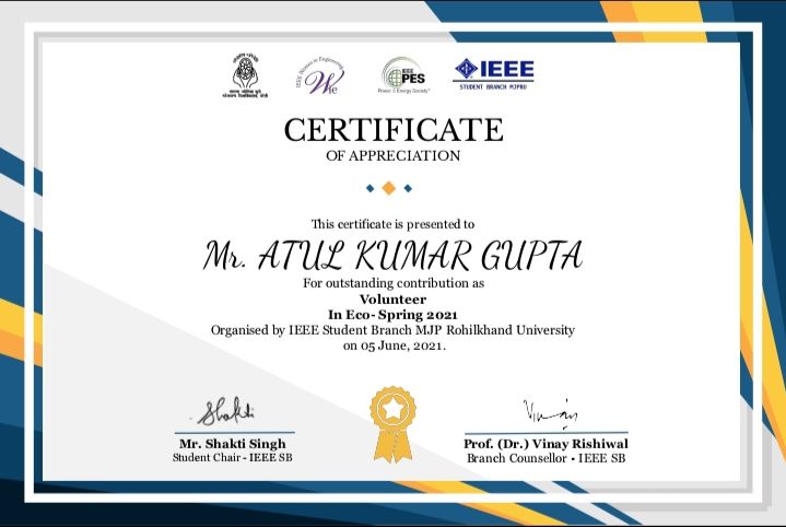 Atul Kumar Gupta on LinkedIn: #ieee #mjpru #event #5june2021 #environmental Atul Kumar Gupta on LinkedIn: #ieee #mjpru #event #5june2021 #environmental