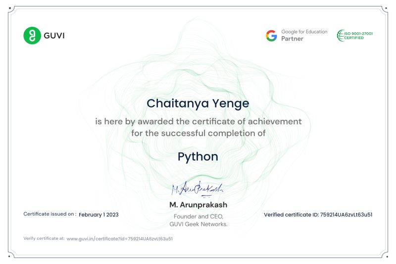 Chaitanya Yenge on LinkedIn: #python #pythonprogramming #pythoncoding # ... Chaitanya Yenge on LinkedIn: #python #pythonprogramming #pythoncoding # ...