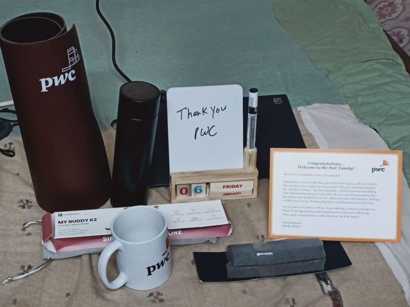 CA Varun Bhardwaj on LinkedIn: welcome kit from employer (PWC) CA Varun Bhardwaj on LinkedIn: welcome kit from employer (PWC)
