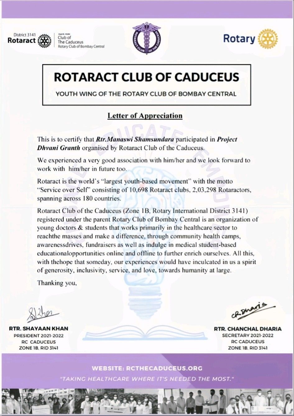 Dr Manaswi S. on LinkedIn: #rotaract #recording #students # ... Dr Manaswi S. on LinkedIn: #rotaract #recording #students # ...