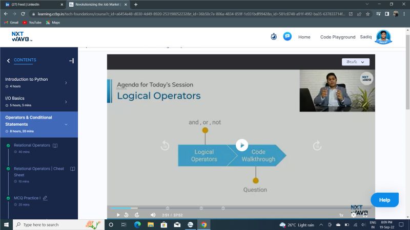 Sadiq Mohammad on LinkedIn: #python #logical #operators #nxt #nxtwave Sadiq Mohammad on LinkedIn: #python #logical #operators #nxt #nxtwave