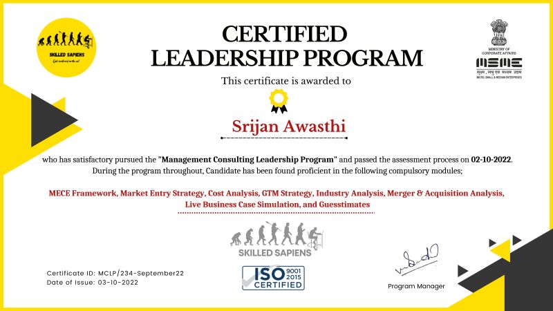Srijan Awasthi on LinkedIn: #managementconsulting #leadership # ... Srijan Awasthi on LinkedIn: #managementconsulting #leadership # ...