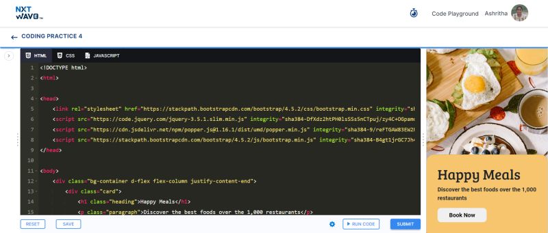 Ashritha Chittajallu on LinkedIn: #bootstrap #html #cssflexbox #ccbp # ... Ashritha Chittajallu on LinkedIn: #bootstrap #html #cssflexbox #ccbp # ...
