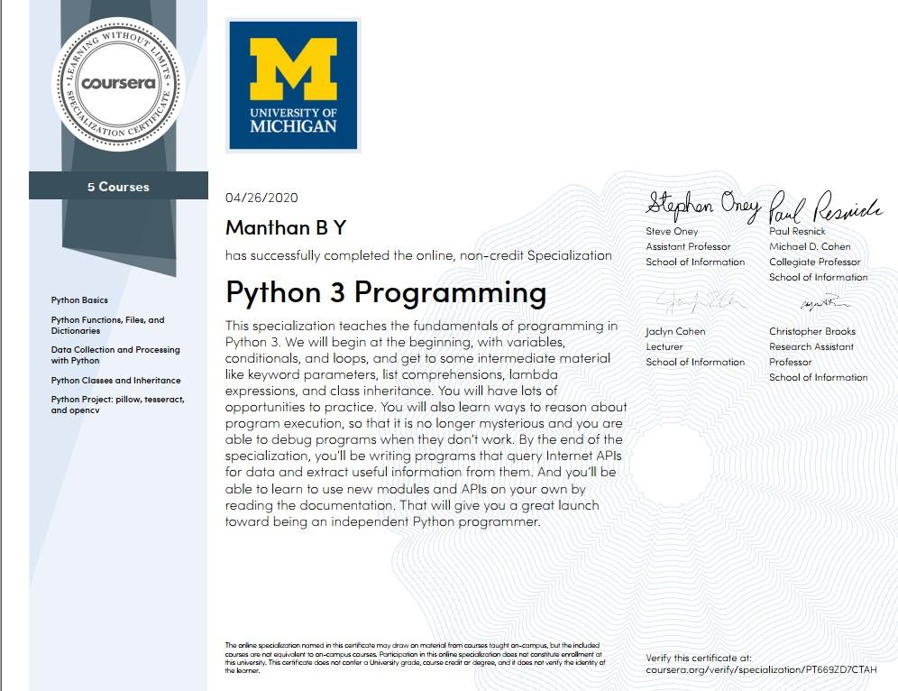 Manthan B Y on LinkedIn: #python3 #programming #programminglife # ... Manthan B Y on LinkedIn: #python3 #programming #programminglife # ...