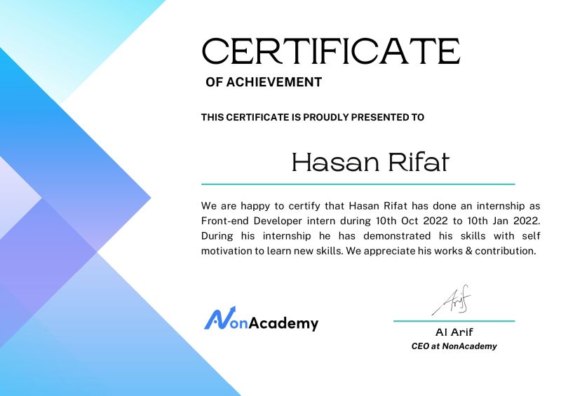 hasan Rifat on LinkedIn: #javascript #react #frontenddeveloper #internship hasan Rifat on LinkedIn: #javascript #react #frontenddeveloper #internship