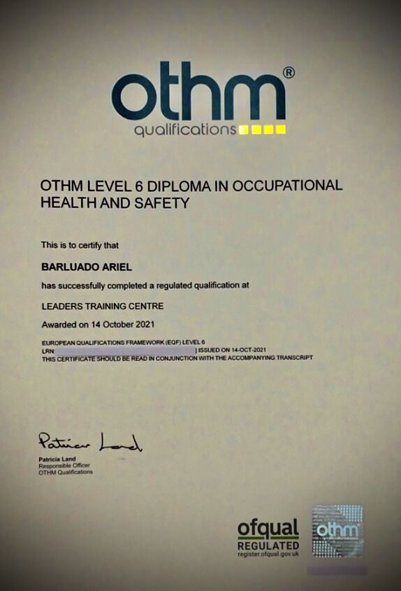 Ariel Barluado, GradIOSH on LinkedIn: #othm | 23 comments Ariel Barluado, GradIOSH on LinkedIn: #othm | 23 comments