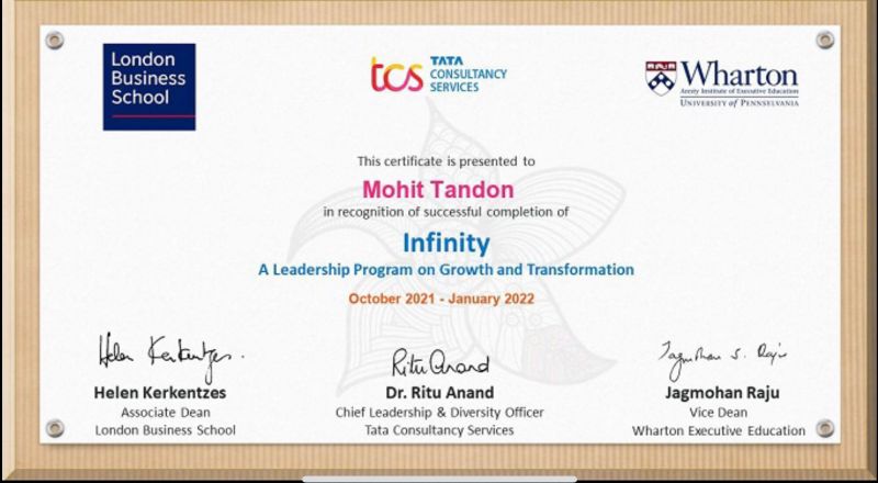 Mohit Tandon on LinkedIn: #tcs #tataconsultancyservices #lbs # ... Mohit Tandon on LinkedIn: #tcs #tataconsultancyservices #lbs # ...