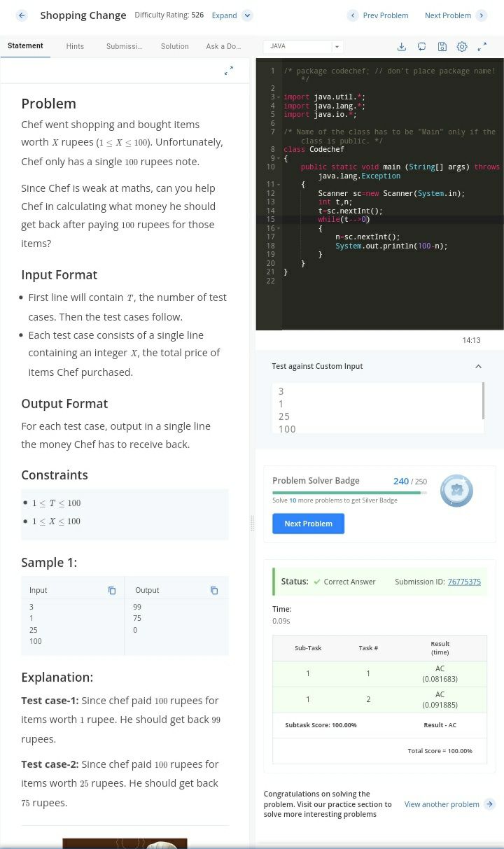 Shruthi S on LinkedIn: #change #coding #codechef ... Shruthi S on LinkedIn: #change #coding #codechef ...