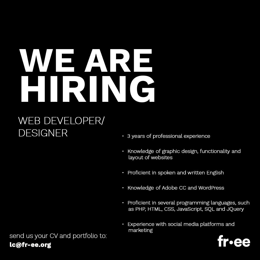 FR-EE / Fernando Romero EnterprisE on LinkedIn: #hiring #webdeveloper #job FR-EE / Fernando Romero EnterprisE on LinkedIn: #hiring #webdeveloper #job