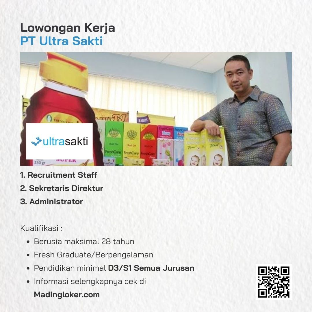 Lowongan Kerja - Madingloker.com on LinkedIn: Lowongan Kerja PT Ultra ... Lowongan Kerja - Madingloker.com on LinkedIn: Lowongan Kerja PT Ultra ...