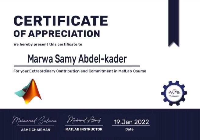 Marwa Samy on LinkedIn: #asme #matlab Marwa Samy on LinkedIn: #asme #matlab