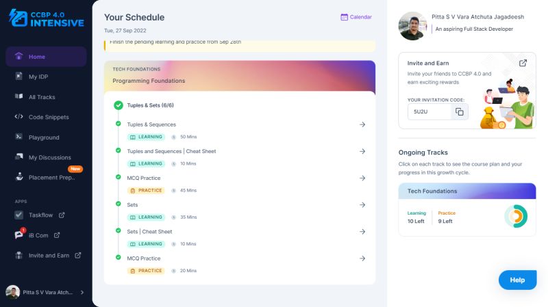 Pitta Jagadeesh on LinkedIn: #nxtwave #ccbp #50daysofcode # ... Pitta Jagadeesh on LinkedIn: #nxtwave #ccbp #50daysofcode # ...