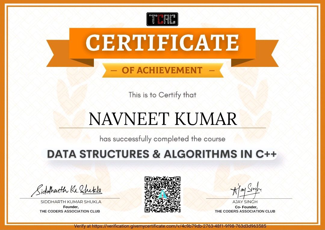 Navneet Kumar on LinkedIn: #datastructures #algorithms Navneet Kumar on LinkedIn: #datastructures #algorithms
